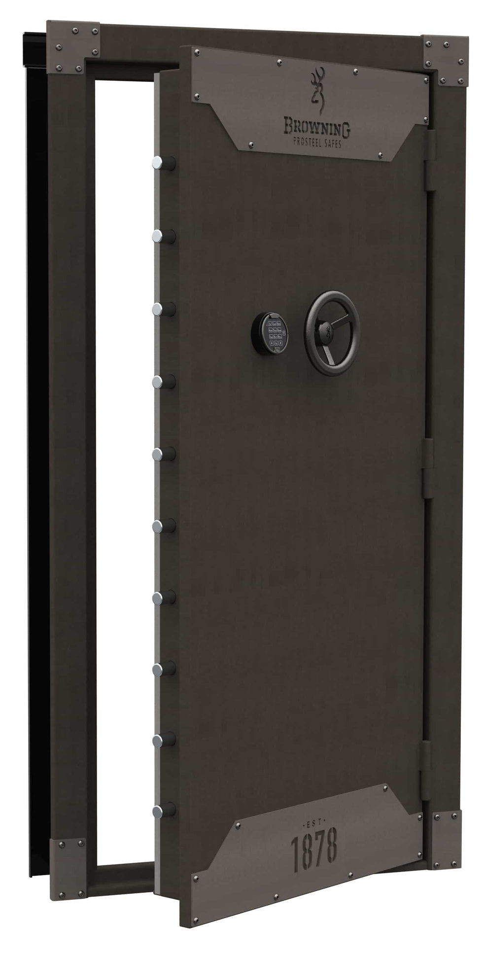 Out-Swing Clamshell Vault Door-Metal Glaze-Metal Glaze-Electronic Lock ...